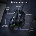RREGER-Nexurion Reaper Z Pro Gaming Mouse - 3600 DPI, 7 Macro Buttons ...
