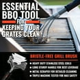 Grillaholics Bristle Free Grill Brush - Safe & Powerful Grill Cleaning ...