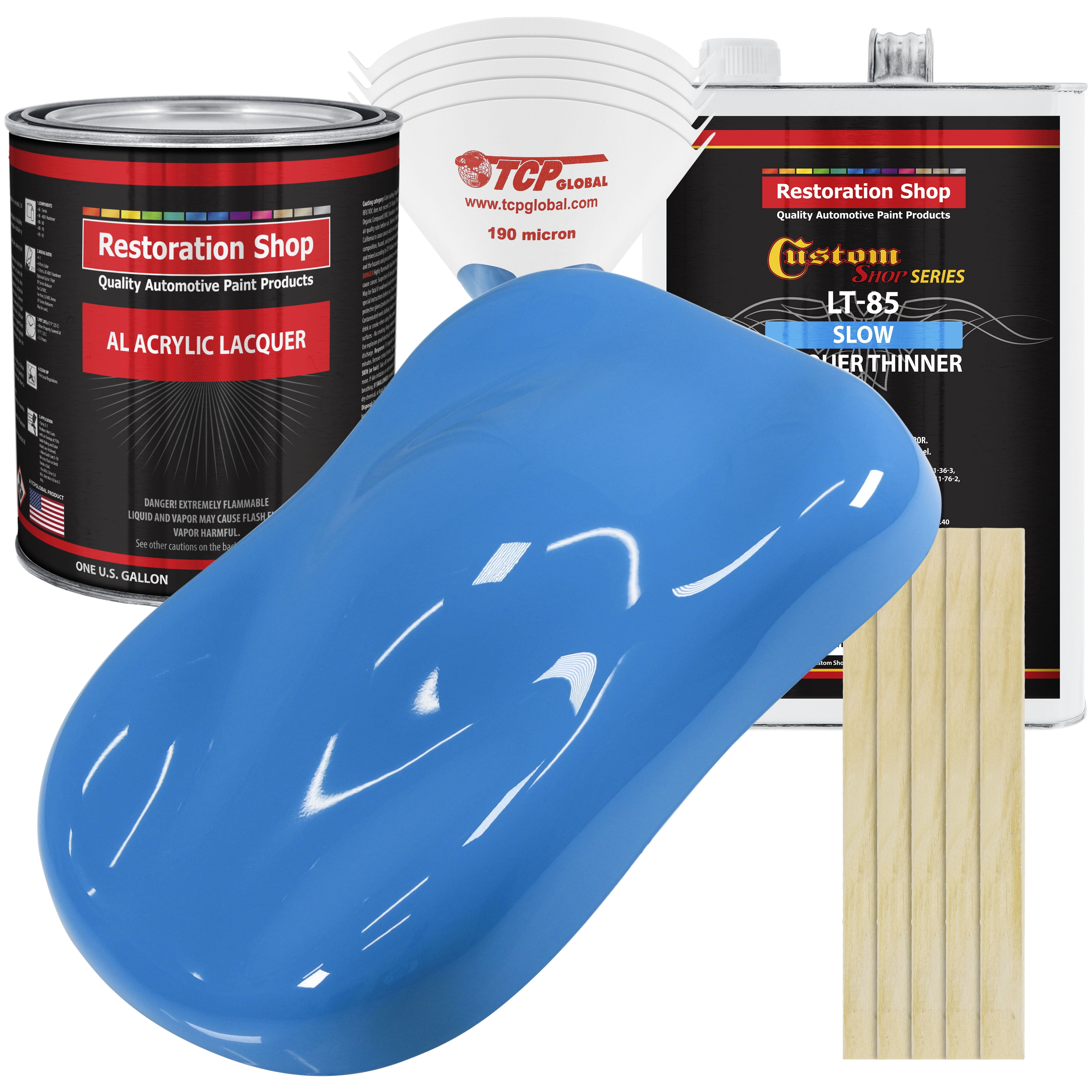 Restoration Shop - Grabber Blue Acrylic Lacquer Auto Paint - Complete ...