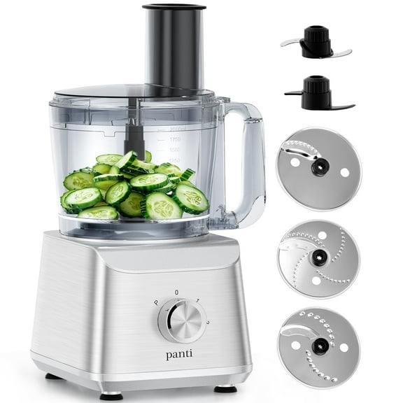 Pampered Chef Food Chopper, Push Function, White, Stainless Steel Blade ...