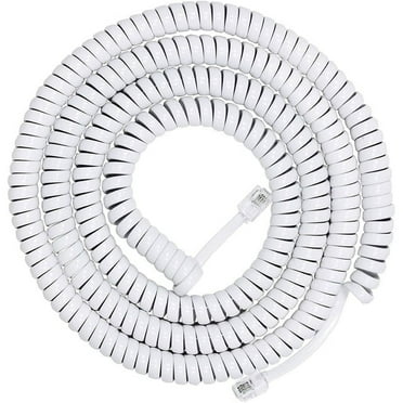 RJ11 4P4C Modular Telephone Handset Cable Receiver Coil Cord Wire (7 ...