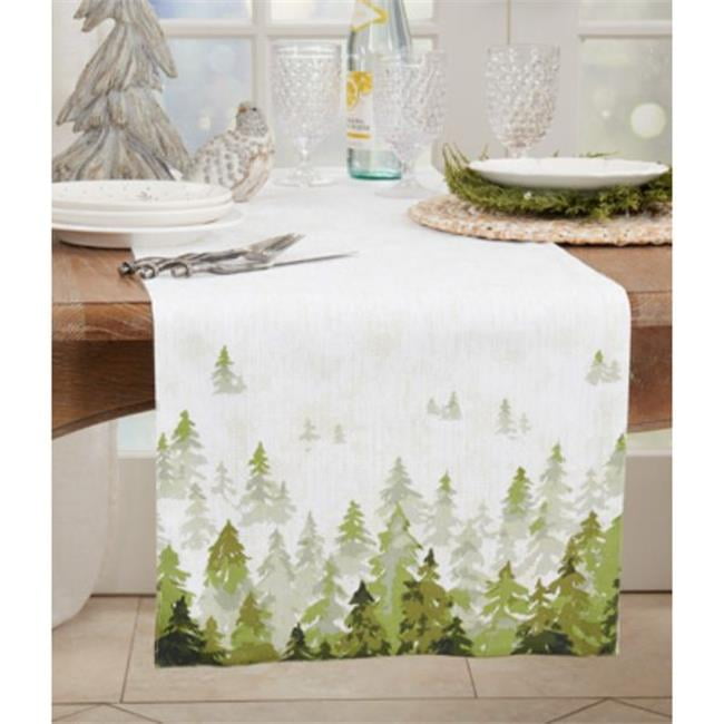 Saro Lifestyle Pine Trees Table Runner - Walmart.com