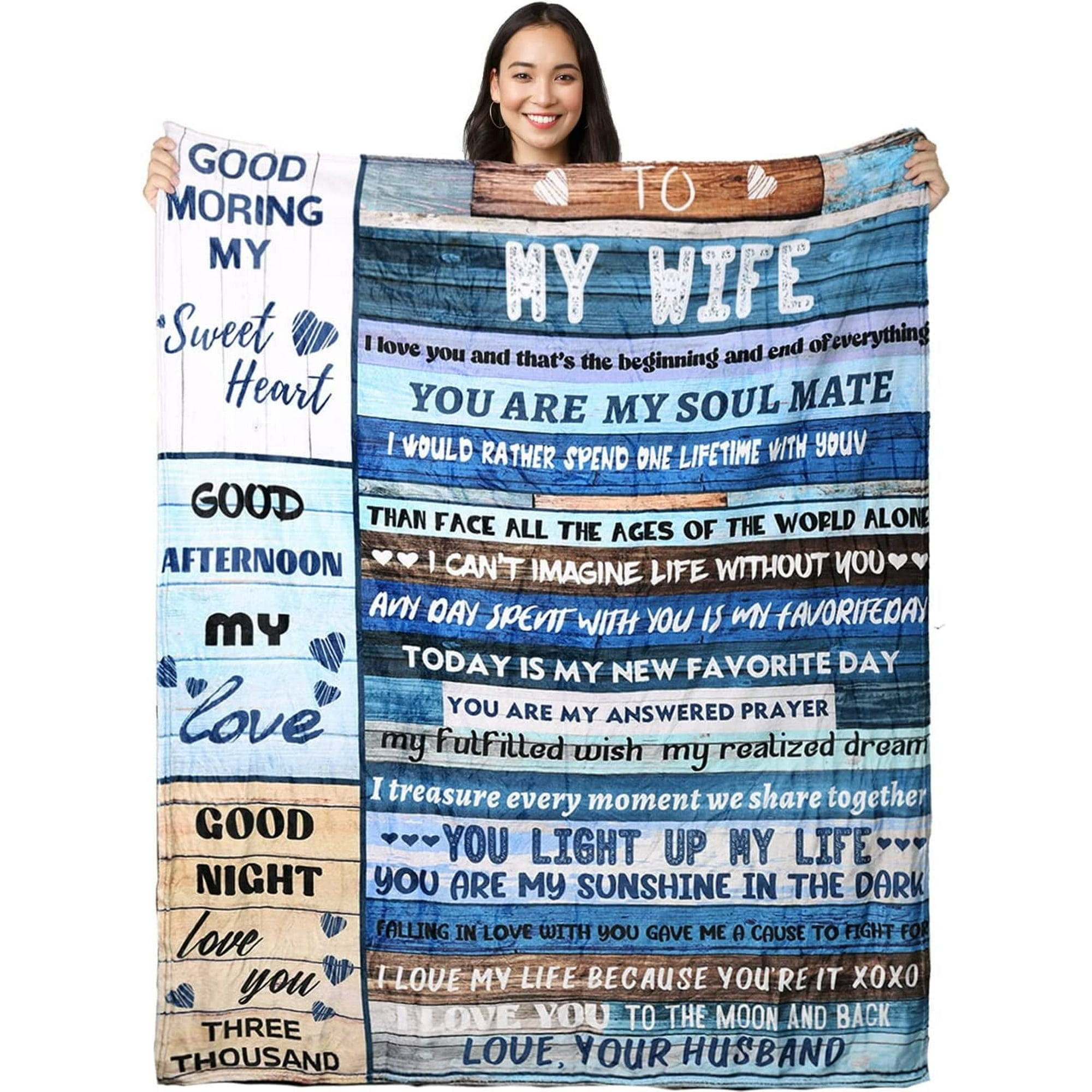 Click here for Waykingo To My Wife Gifts Super Soft Flannel Blank... prices