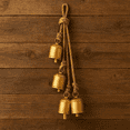 Decorative 4 Harmony Rustic Iron Cluster Bells Garden Relaxing Tranquil ...
