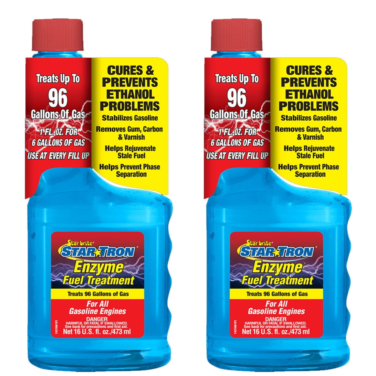 2-Pack Star Tron SEF Gasoline Additive 16oz Classic Gas Formula Star ...