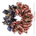AuroraX 4th of July Patriotic Wreath USA Flag Door Wreath Battery ...