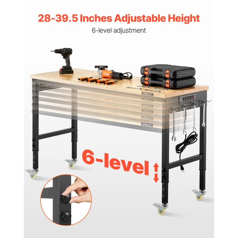 Steel Workbench For Garage Shop Buy Welding Table, 1200 Lbs Load ...