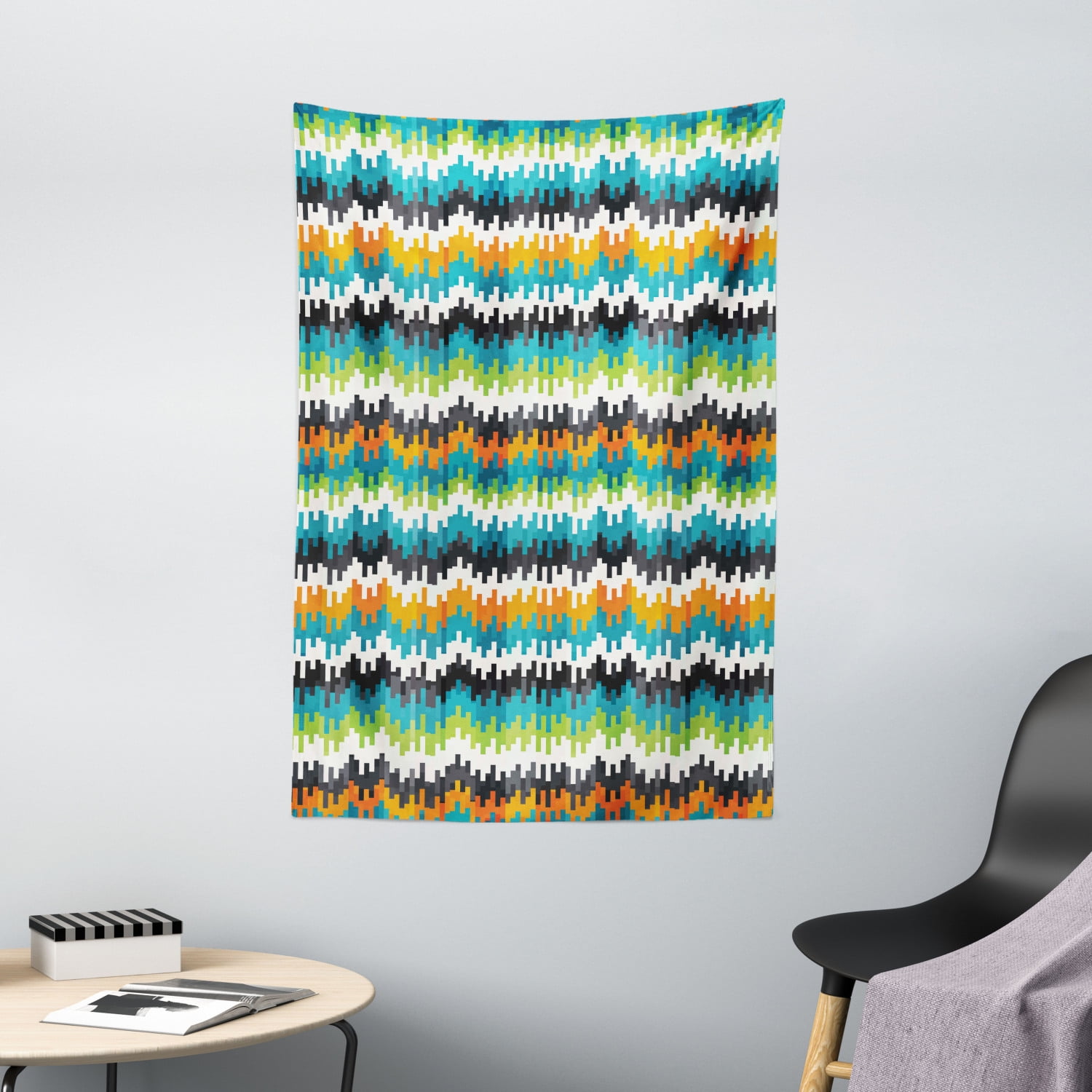Geometric Tapestry, Abstract Trippy Funky Digital Complex Forms ...