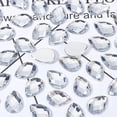 1Box 250Pcs Flat Back Imitation Taiwan Faceted Teardrop Acrylic ...