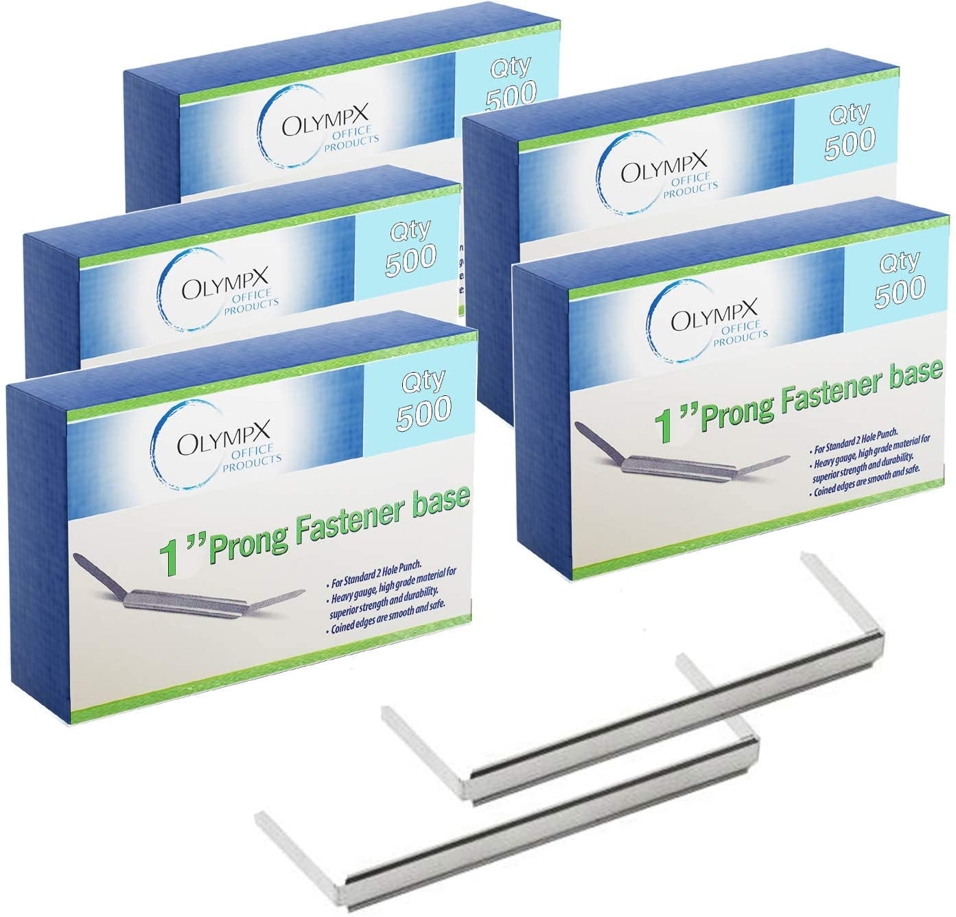 1 Inch Capacity of Premium Metal Prong Paper Fastener Bases 2.75 Inch ...