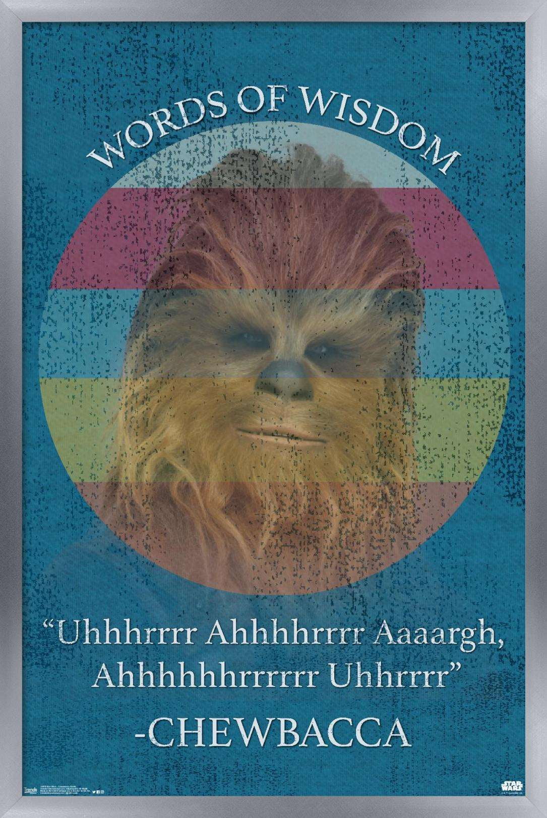 Star Wars: Saga - Chewbacca Quote Wall Poster, 14.725" x 22.375 ...