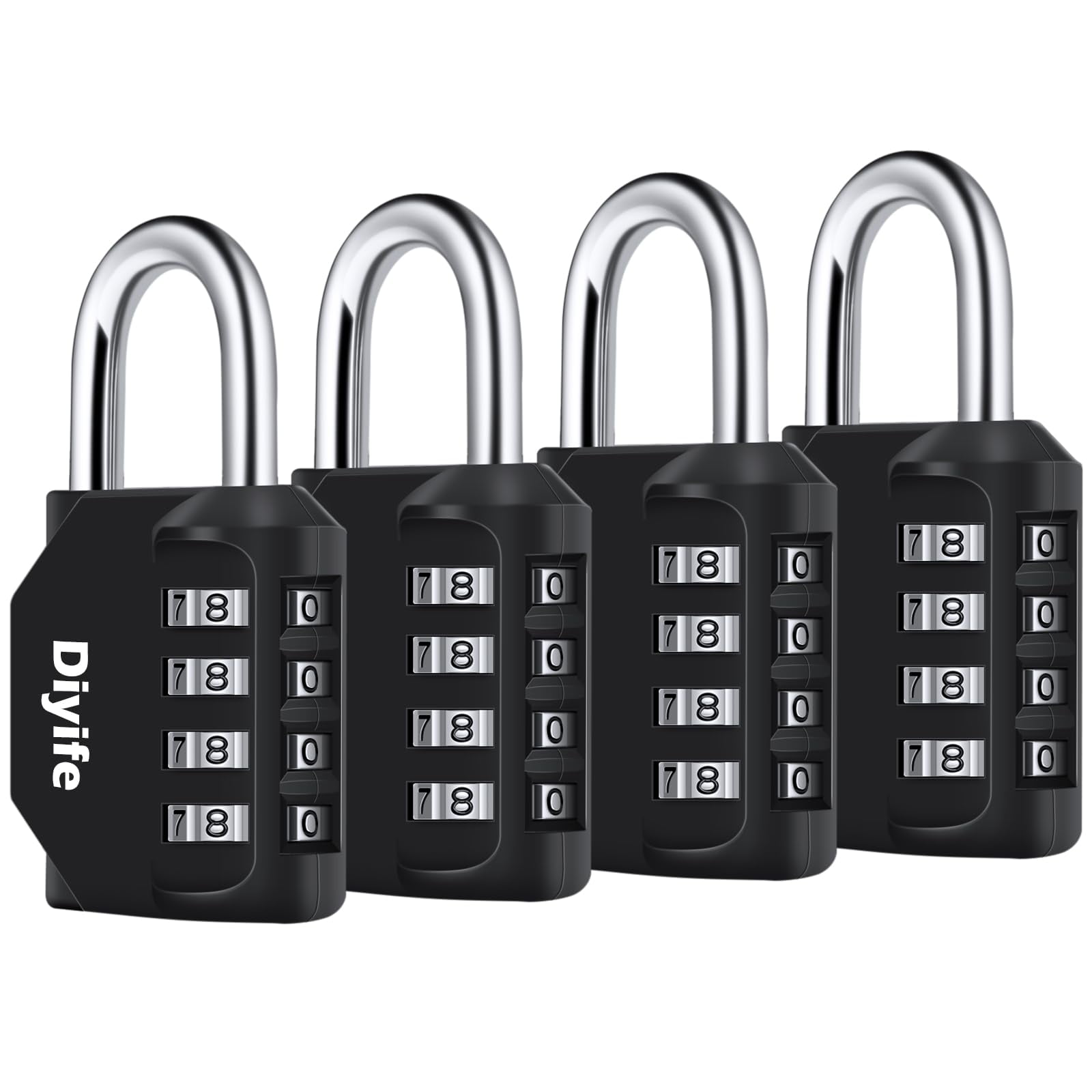 Click here for Combination Padlock  [4 Pack] Diyife 4 Digit Locke... prices