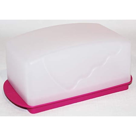 Tupperware Impressions Butter Dish Sheer Cover and Pink Base | Walmart ...