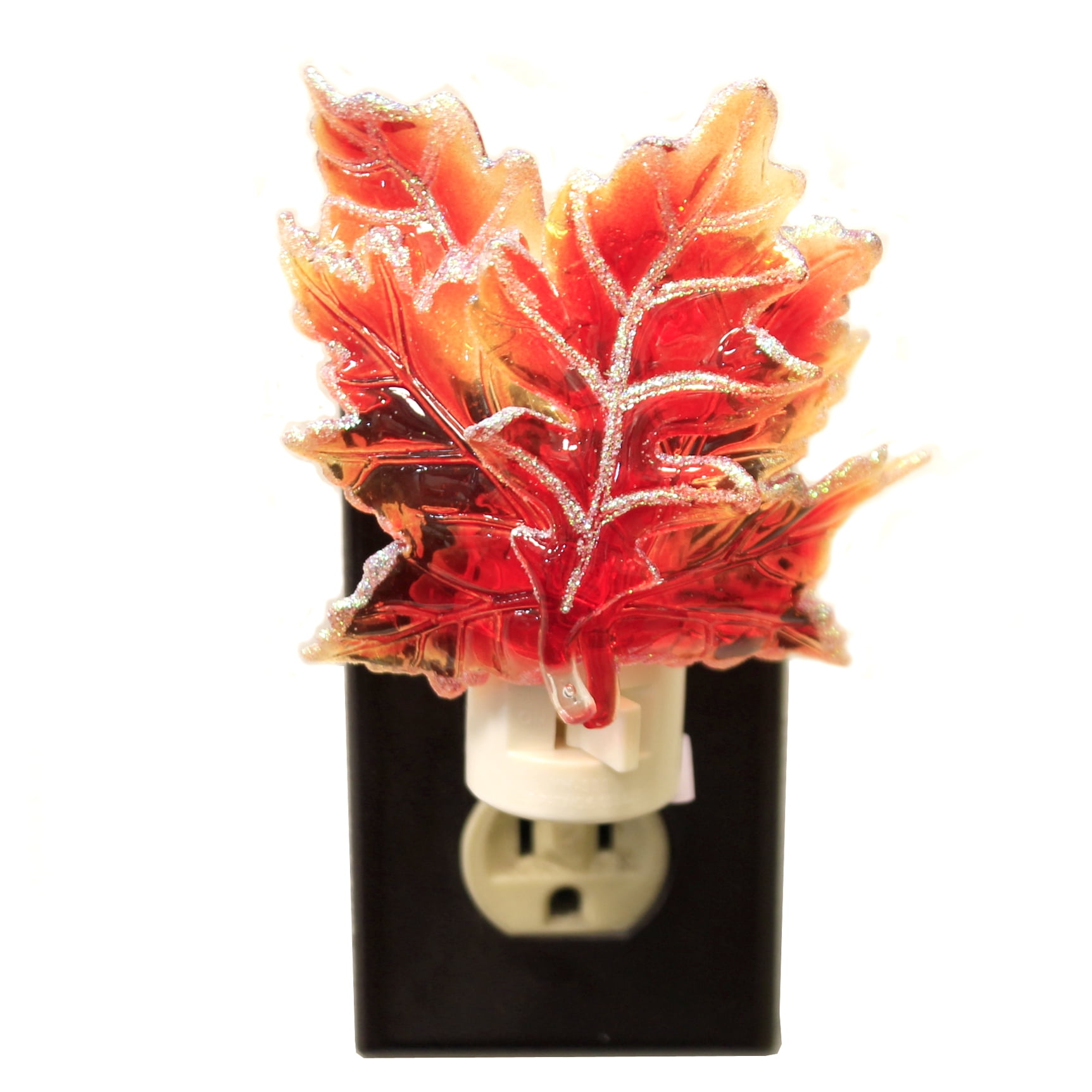 Home Decor MAPLE LEAF NIGHT LIGHT Acrylic Autumn Thanksgiving Fall ...