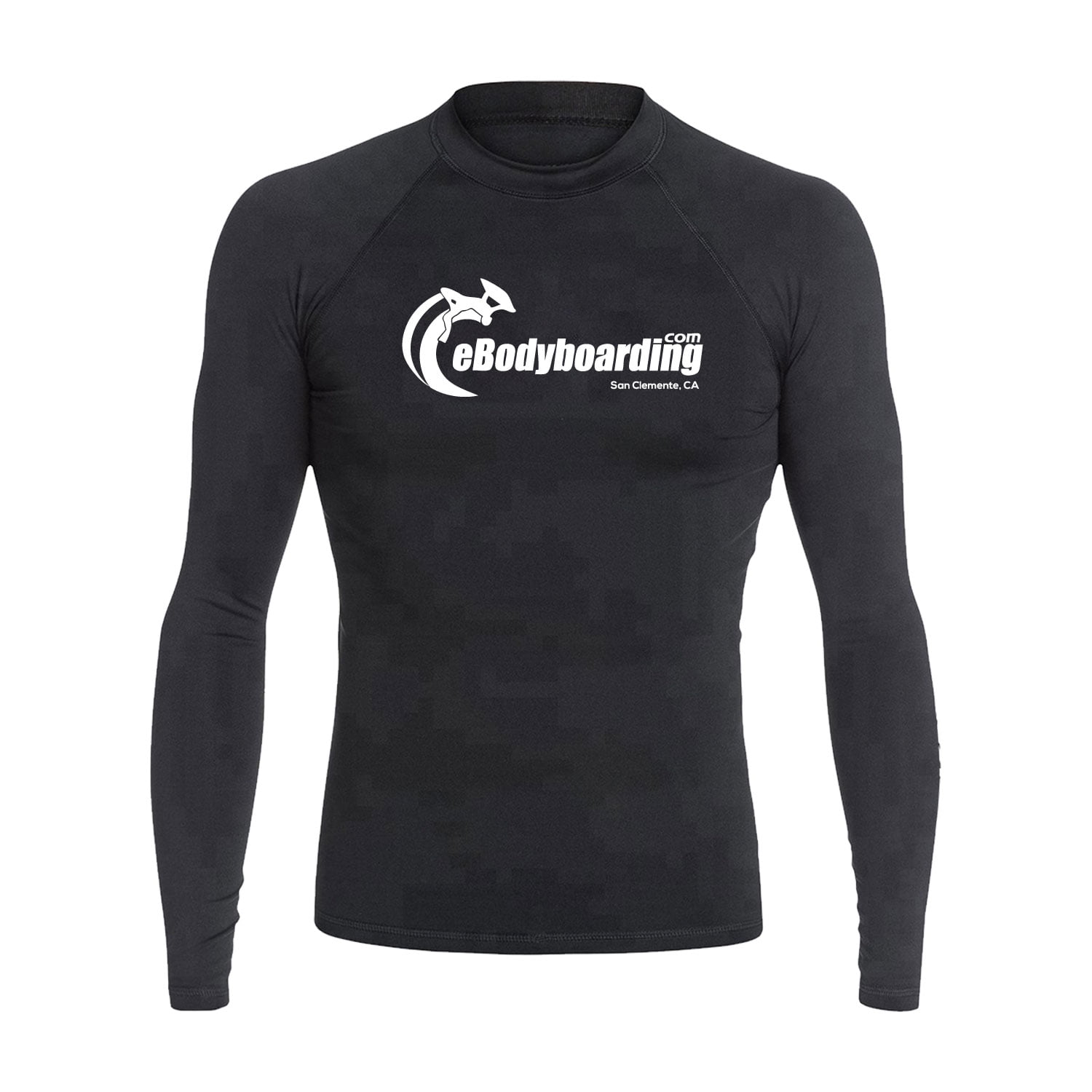 eBodyboarding Bar Logo Long Sleeve Rashguard-BK/WH - Walmart.com