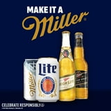 Miller Lite Beer, 24 pack, 12 fl oz Aluminum Cans, 4.2% ABV - Walmart.com