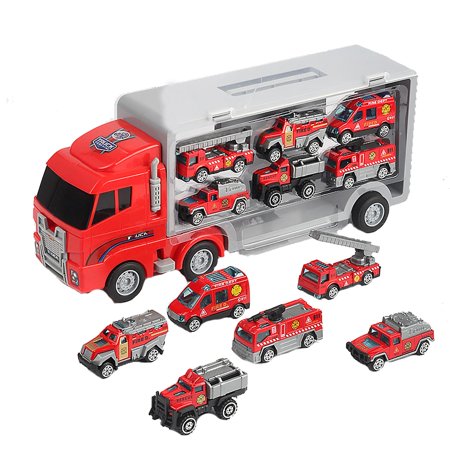 Children's Friction Power Train Lifelike Dumper Portable Educational ...