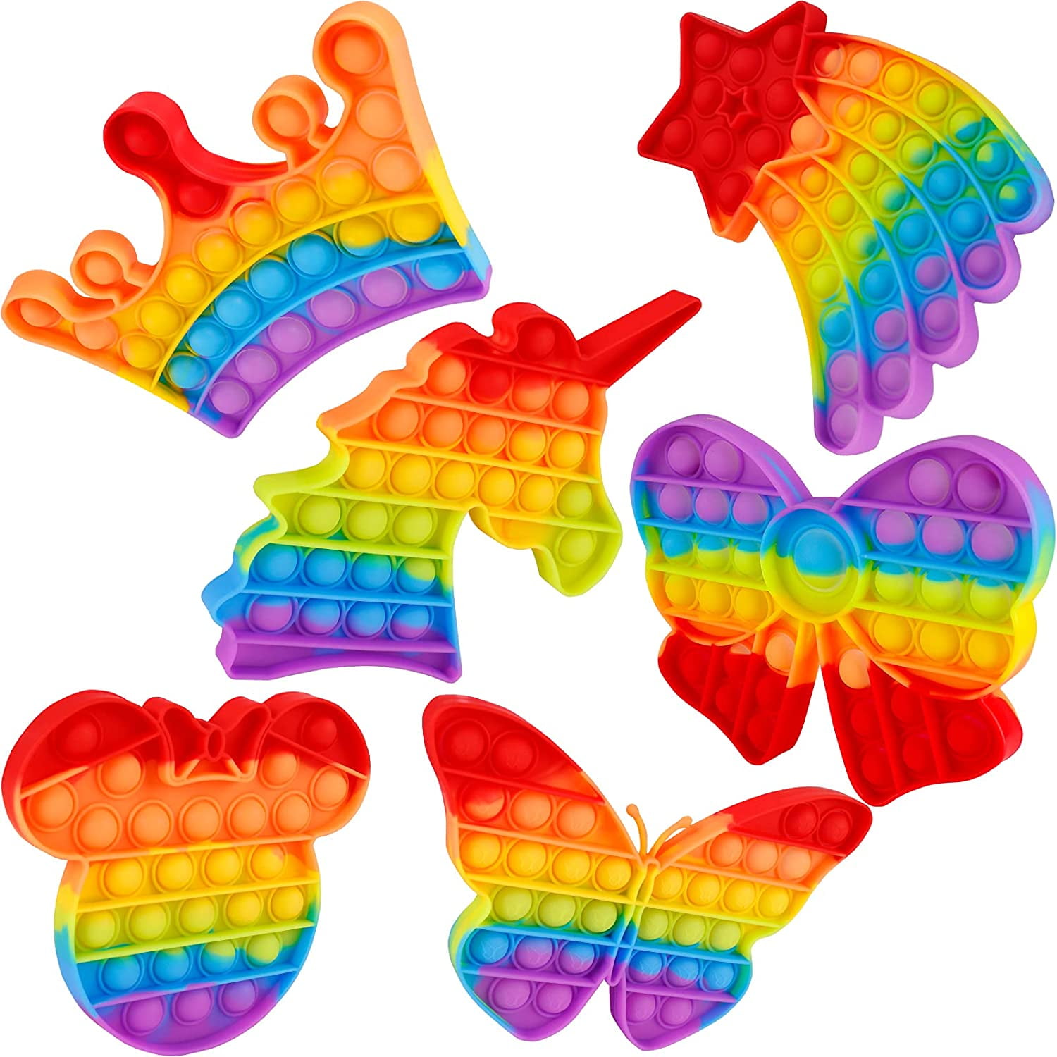 APPIE 6 Packs Popitz Fidget Toy Gifts for Kids Children Adult , Poppers ...