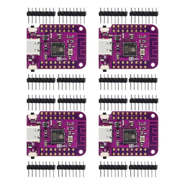 4 Piezas ESP32 S2 Mini V1.0.0 WiFi IOT Basado en Placa ESP32-S2FN4R2 ESP32-S2 4MB Flash 2MB ...