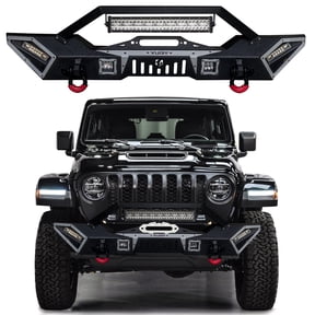 Vijay Steel Rear Bumper For 2018-2024 Jeep Wrangler JL/JLU w/D-ring and ...