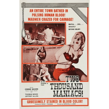 Two Thousand Maniacs! Connie Mason (Right) 1964 Movie Poster Masterprint (11 x 17) | Walmart Canada
