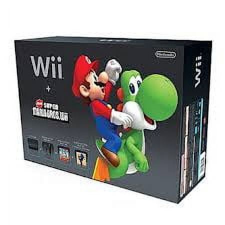 Pre-Owned Nintendo Wii Black Console New Super Mario Bros Bundle ...