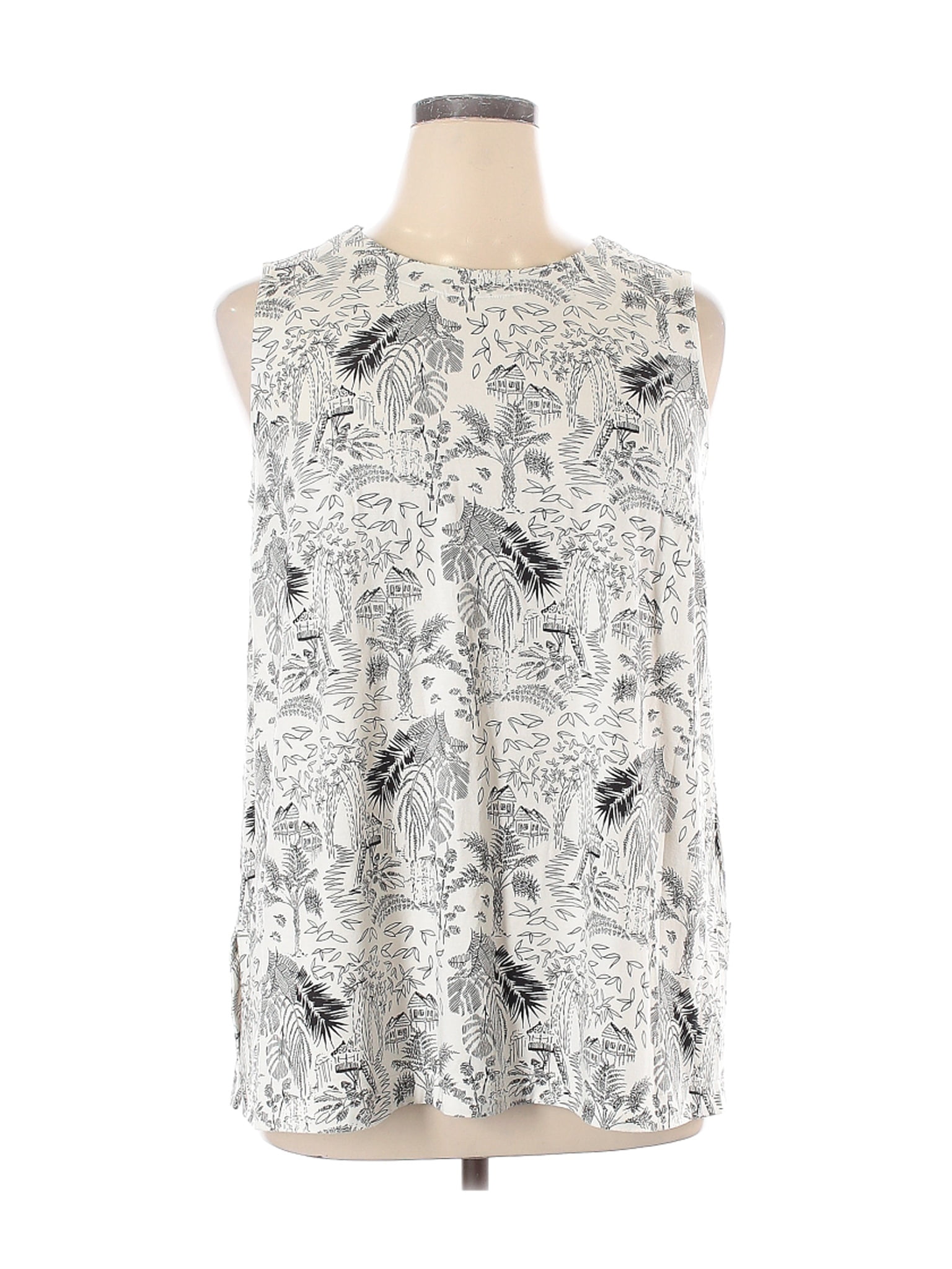 Jjill Pre Owned Jjill Womens Size 1x Plus Sleeveless Top