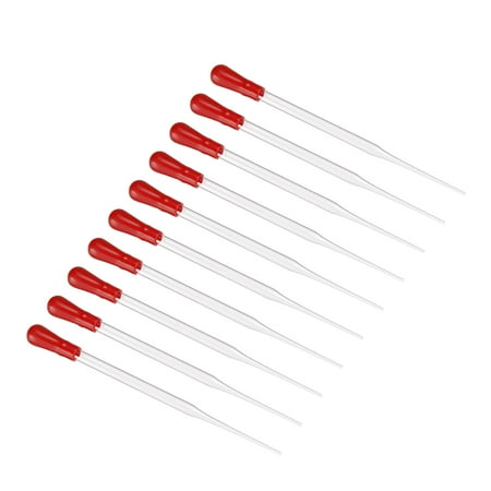Uxcell Dropper Pipettes, 10pcs 5.91" Length Reusable Glass Pipette with ...