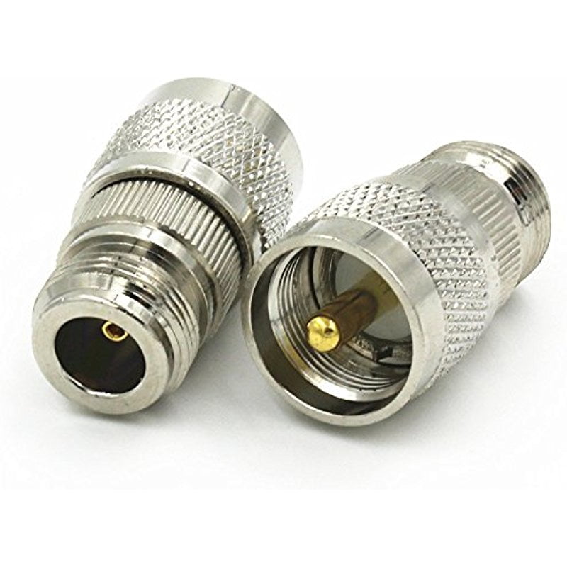 PL259 PL-259 UHF Male Plug Center to N Female Jack RF Adapter Connector ...
