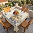 Coastal Anchor Compass Sailboat Table Cloth 54x54in, Waterproof Square ...