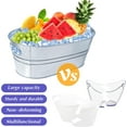 4 Gallon Ice Buckets for Parties, Galvanized Metal Ice Bucket Ice Tub ...