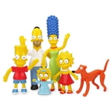 The Simpsons Family Bendable Collectible Figurines Playset - Classic TV ...