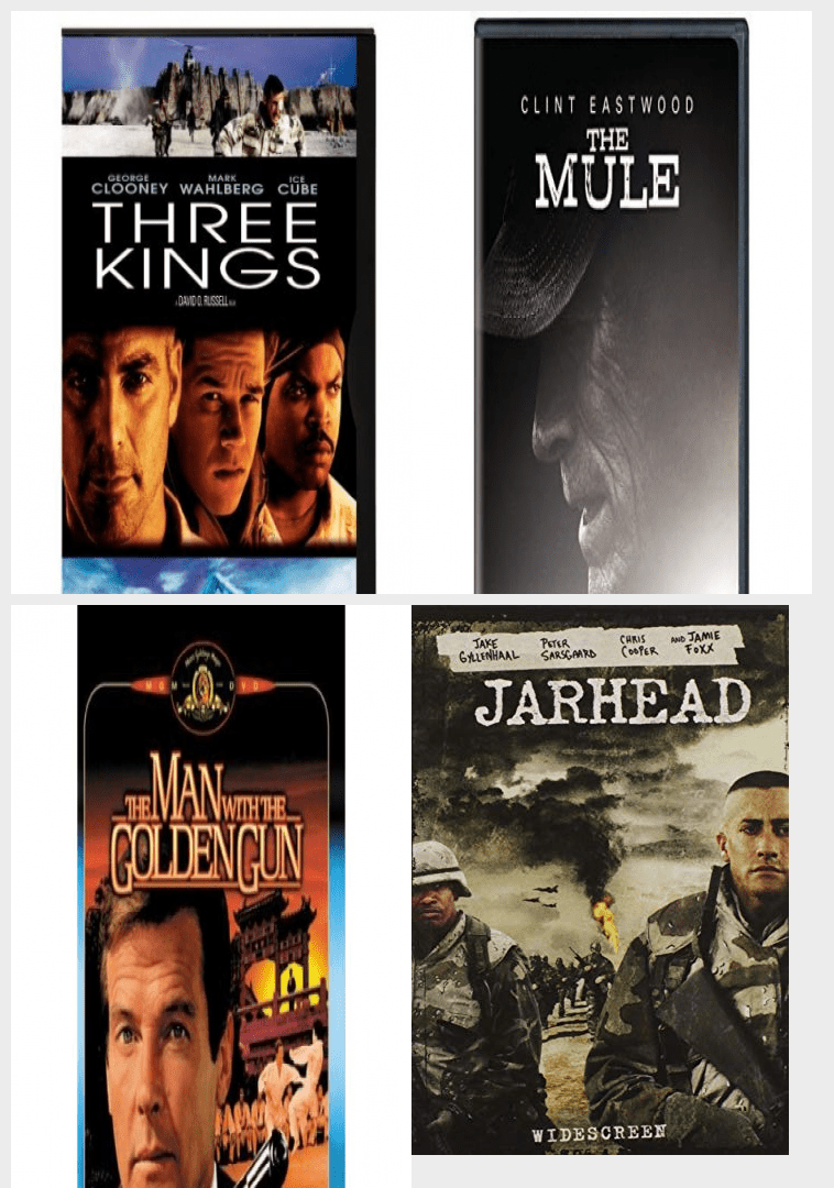 Assorted 4 Pack DVD Bundle: Three Kings, The Mule, The Man With The ...