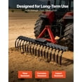VEVOR Rock Rake Tines, 6 Pack 1" x 5/16" Bolt-Mount Landscape Rake ...