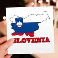 3drose, the Flag of Slovenia in the Outline Map of the Country and Name ...