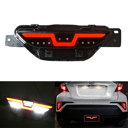 TOTMOX LED Rear Bumper Tail Brake Reversing Light Fog Lamp Fit for ...