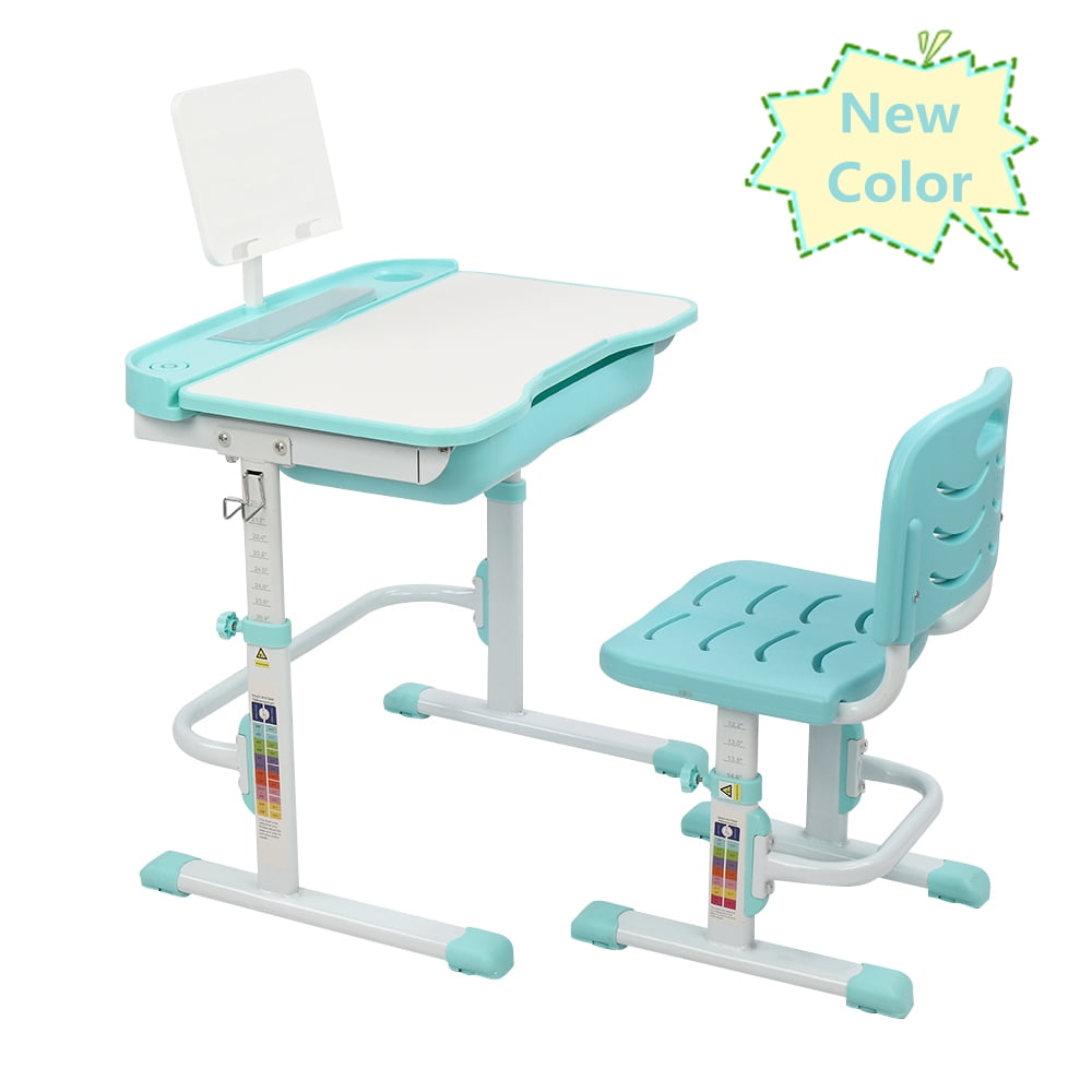 Ktaxon 27.5" Desktop Tiltable Students' Study Desk and Chair Set w ...