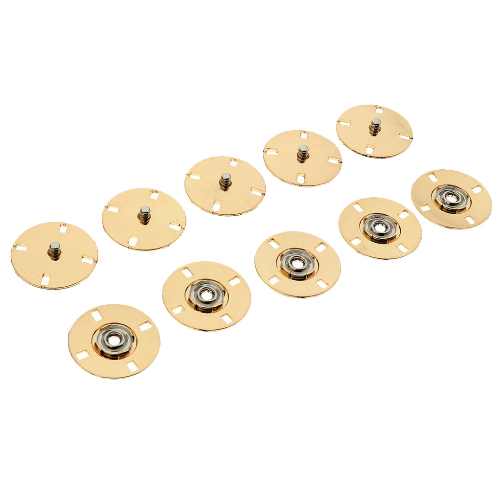 5 Sets Metal Sew on Press Studs Snap Fasteners Button 25mm - Walmart.com