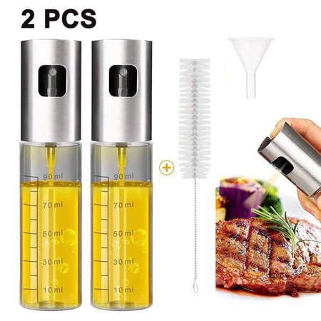 Oil Sprayer with Scale, for Cooking 4 In 1 Refillable Oil & Vinegar ...