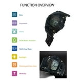 "George Men's Solar Digital Wristwatch, Stopwatch, Alarm, 50m Water ...