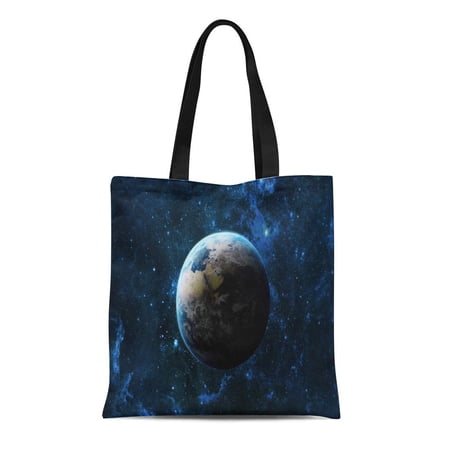 HATIART Canvas Tote Bag Earth Planet in Space Over Galaxy Stars of This ...