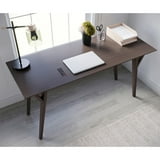 Realspace® Trezza 60"W Writing Desk, Warm Walnut - Walmart.com