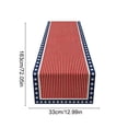 4th of July Patriotic Table Runners, 72x13 Inch Stars Stripes Red White ...