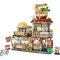 NICKSUN Building Blocks Toys Japanese Street View Mini Bricks Model Set ...