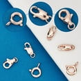 1box 9Pcs 3 Style 925 Sterling Silver Lobster Clasps Claw Rose Gold ...