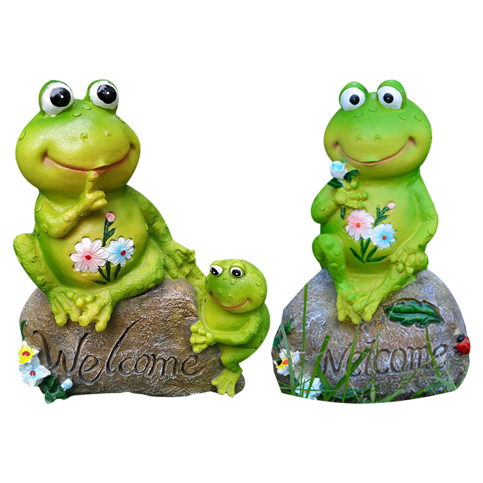 Yoone Big Eyes Vivid Appearance Eco-friendly Frog Statue Lovely Frog ...