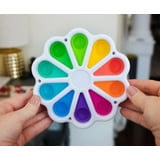 Pop Fidget Toy 10-Button Rainbow Numbers Silicone Bubble Popping Game ...