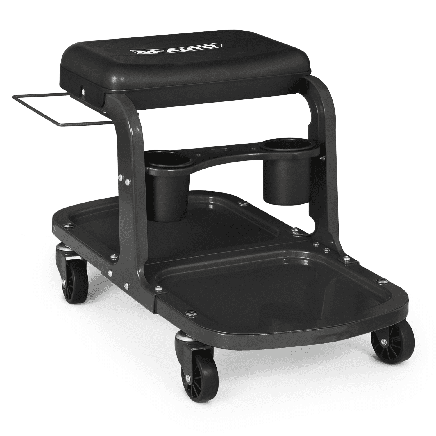M-AUTO Rectangular Rolling Creeper Garage/Shop Seat Padded Mechanic ...