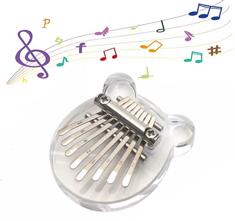 Mini 8 keys Kalimba Thumb Piano, Portable Marimba Music Thumb Piano ...