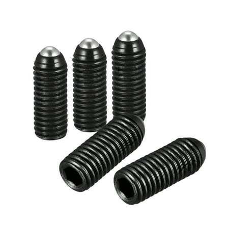 Uxcell Ball Point Set Screws, M10 x 25mm High Carbon Steel Metric ...